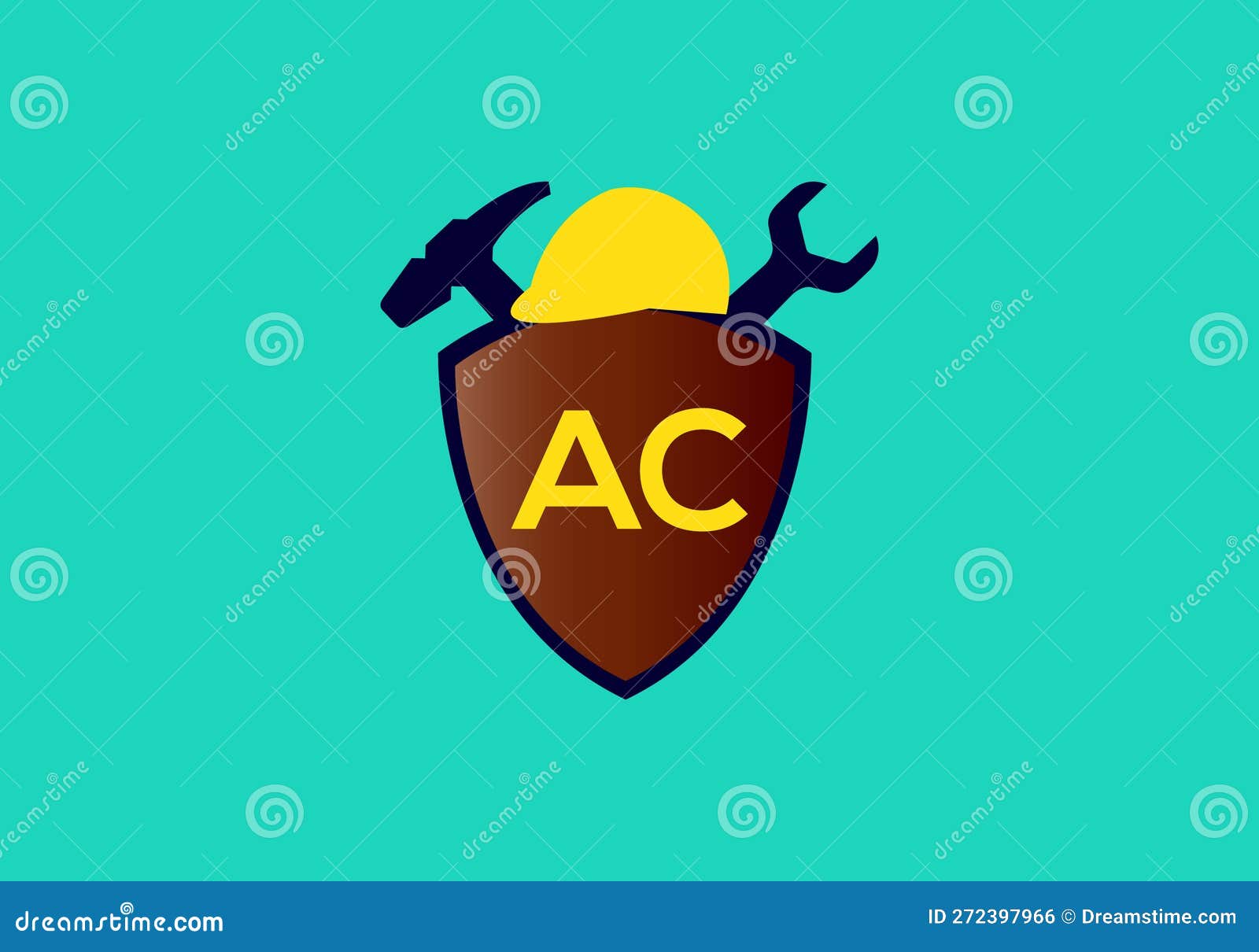 This is AC Building Construction Logo Stock Illustration - Illustration ...