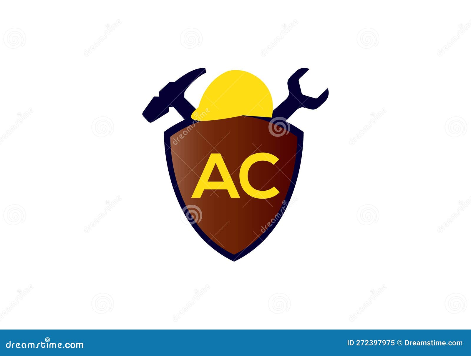 This is AC Building Construction Logo Stock Illustration - Illustration ...