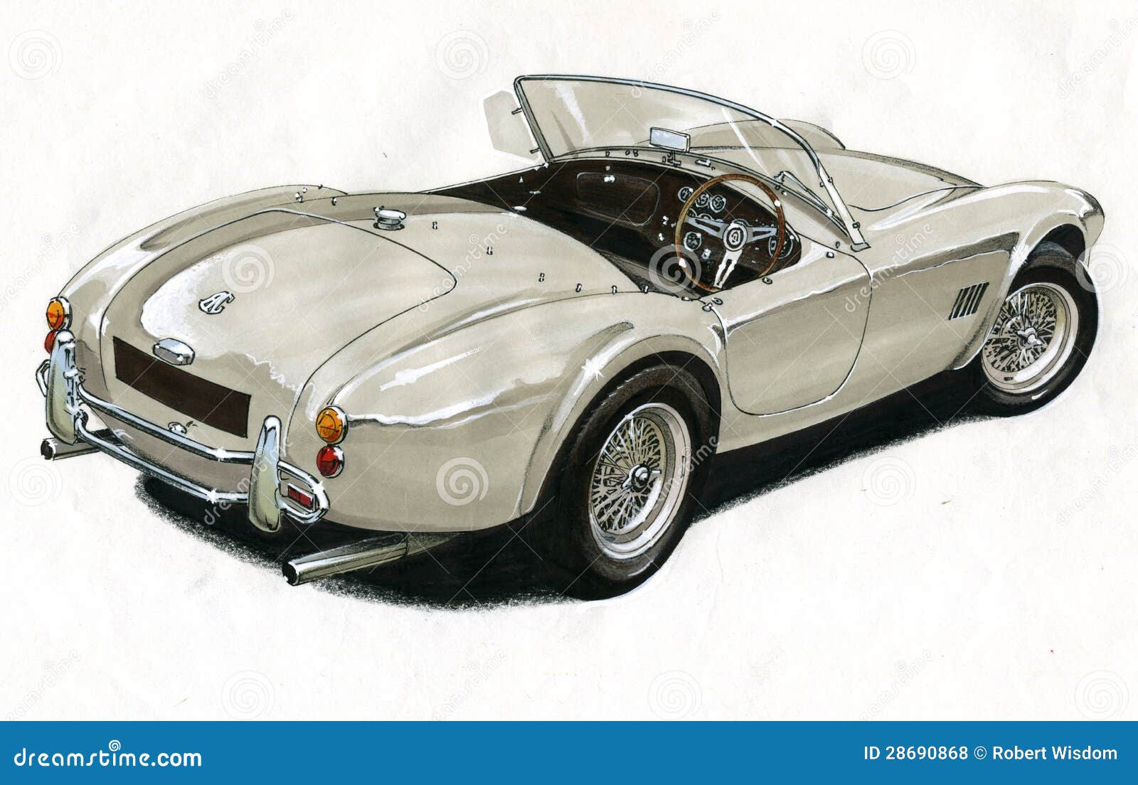 AC Cobra sportscar editorial stock photo. Illustration of historic ...