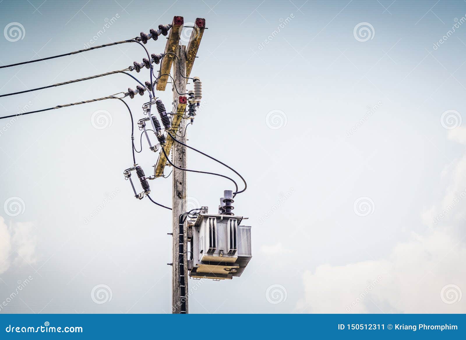 AC High-voltage Power Transformer Stock Image - Image of generation ...
