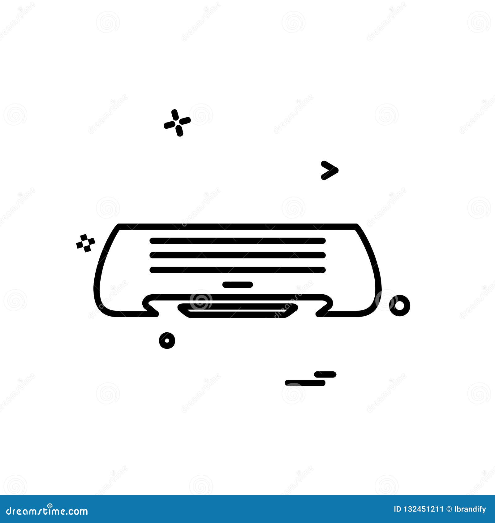 Ac icon design vector stock vector. Illustration of modern - 132451211