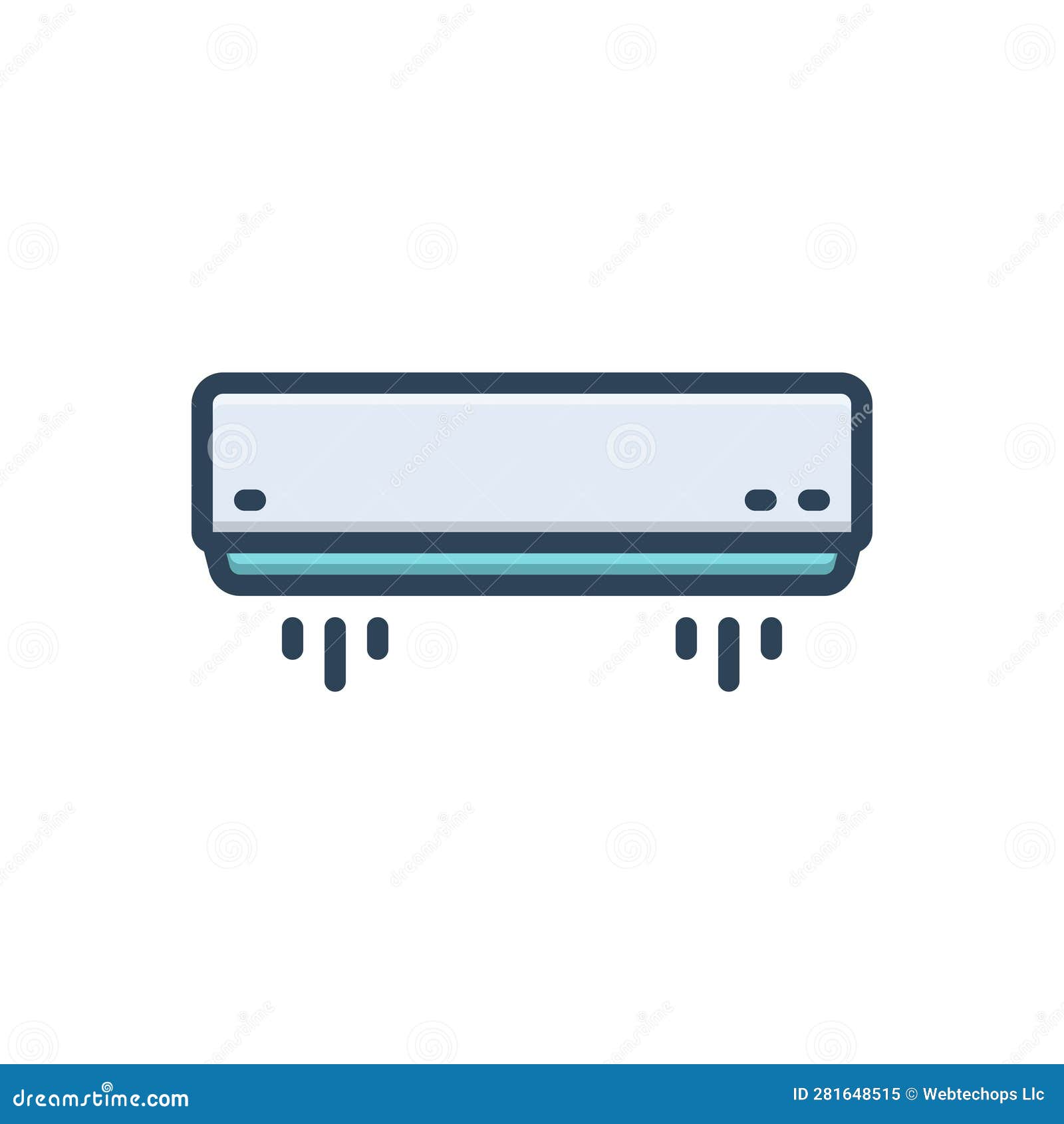 Color Illustration Icon for Ac, Electrical and Appliance Stock ...