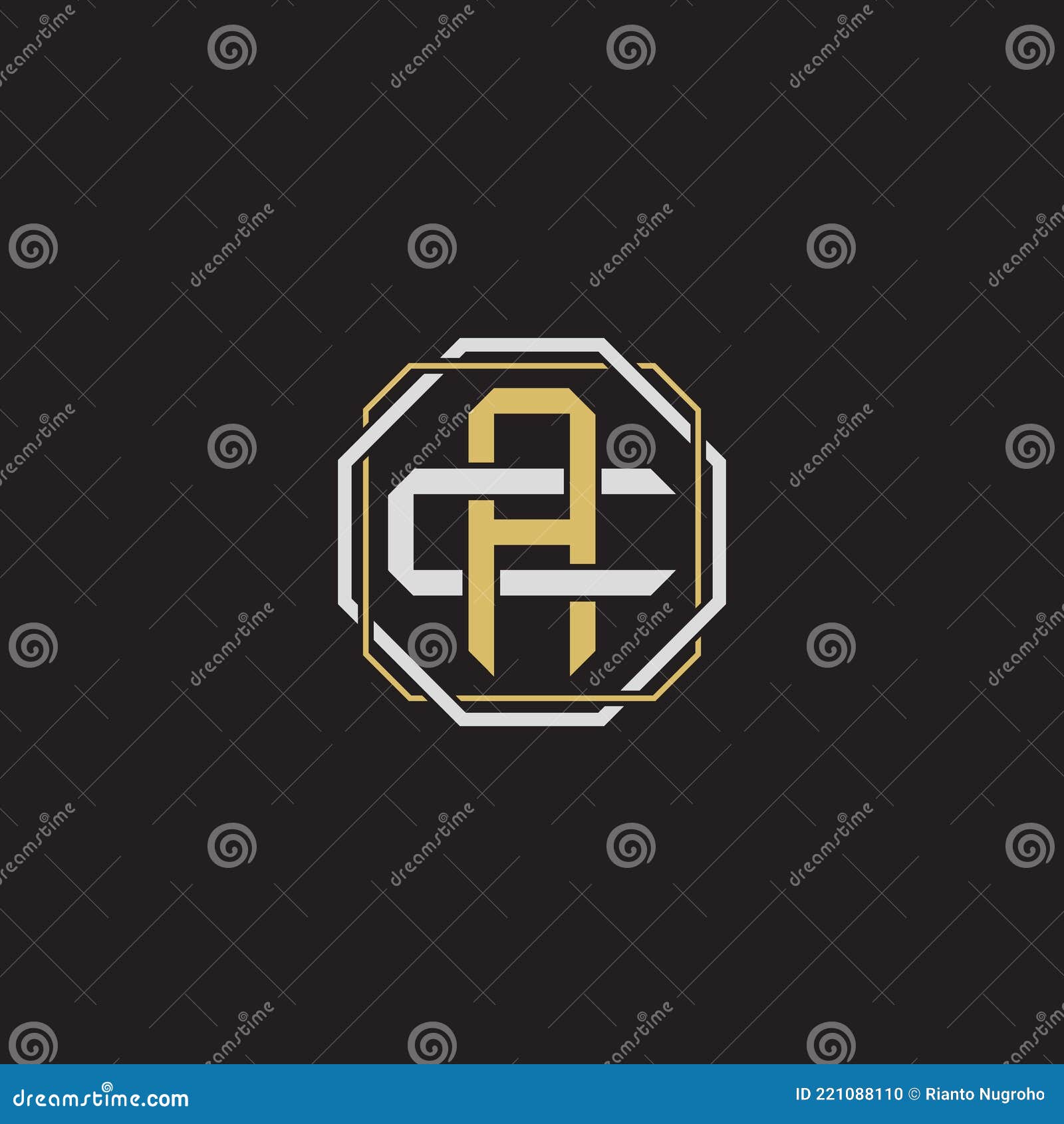 AC Initial Letter Overlapping Interlock Logo Monogram Line Art Style ...