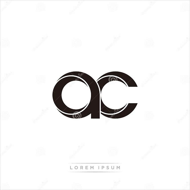 Ac Initial Letter Split Lowercase Modern Monogram Linked Outline Rounded Logo Stock Vector ...
