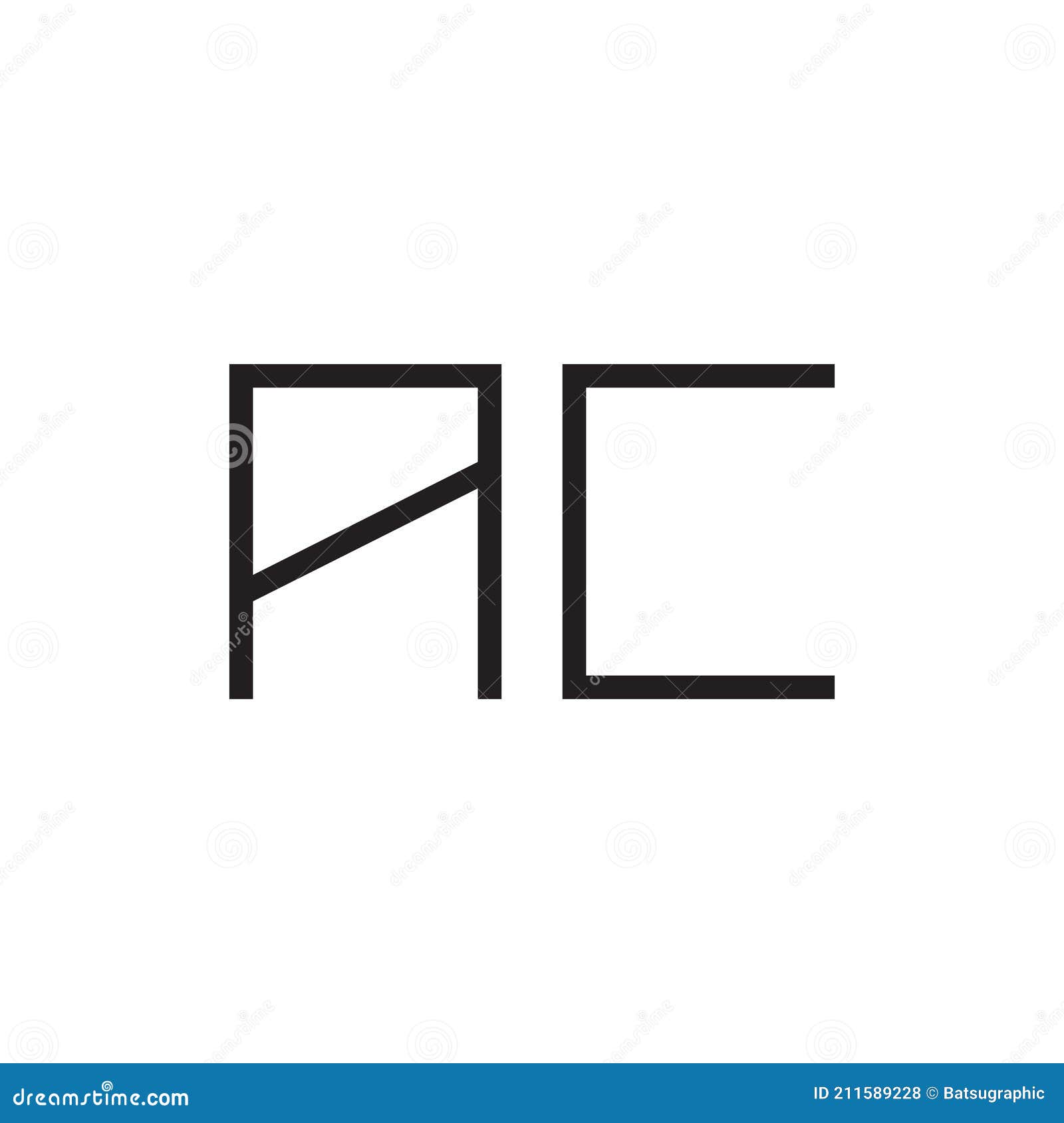 Ac Initial Letter Vector Logo Icon Stock Vector - Illustration of icon ...