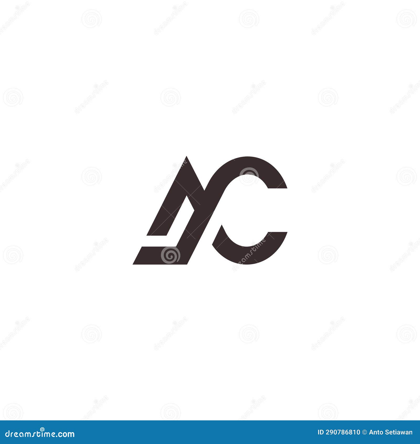 AC Initial Logo Design. AC Icon Vector Stock Vector - Illustration of ...