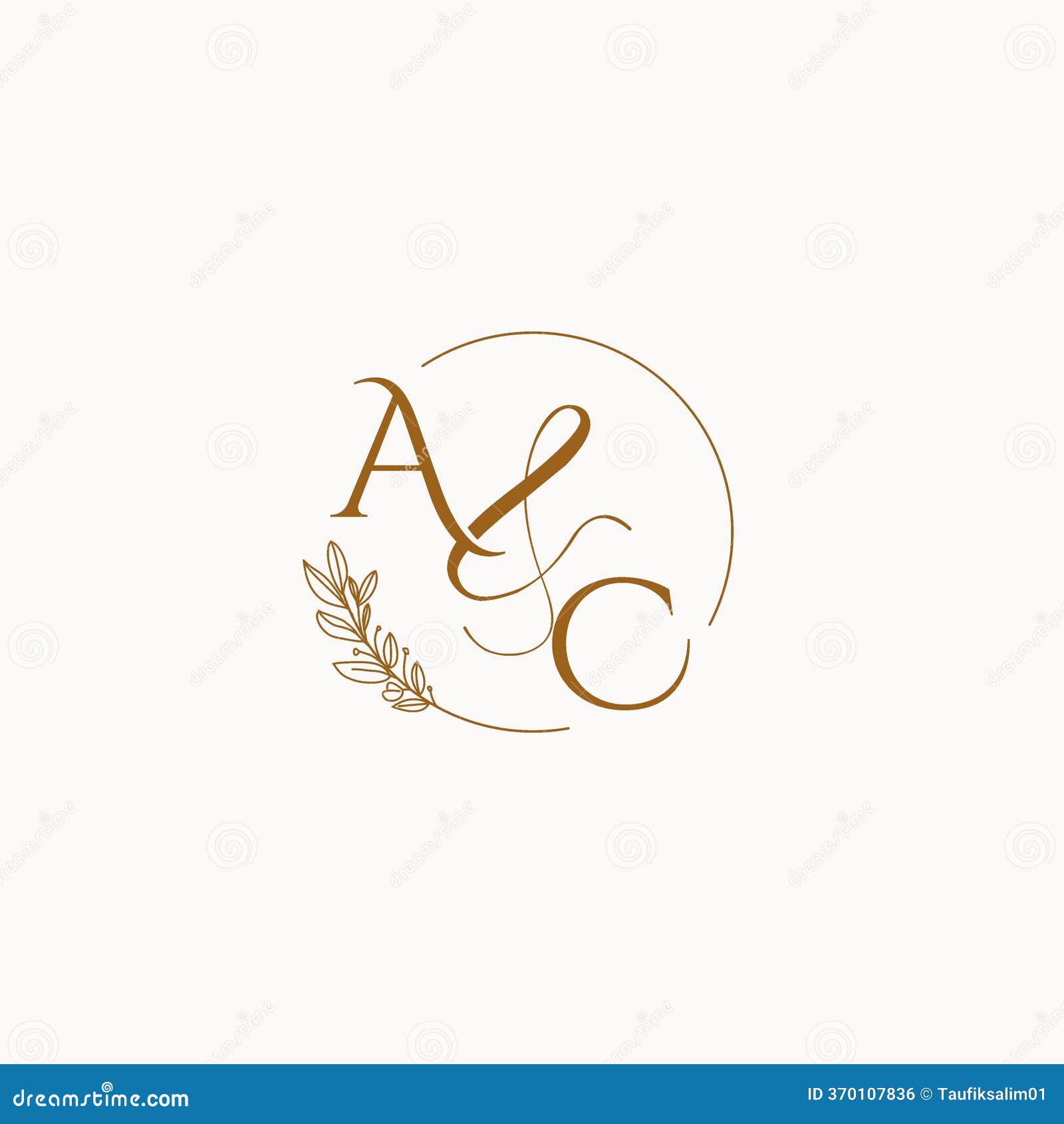 YL Initial Wedding Monogram Logo Vector Illustration | CartoonDealer ...