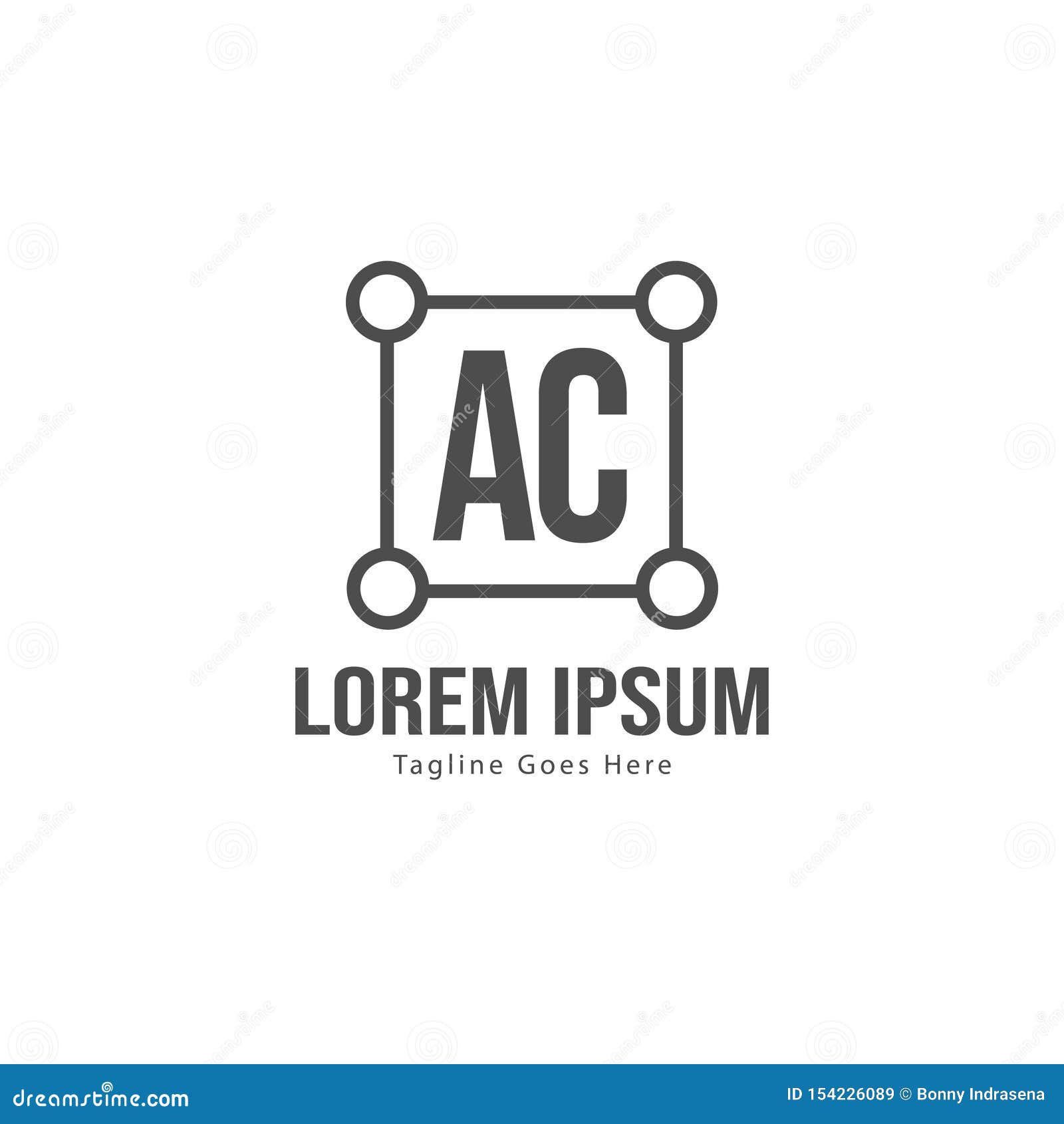 AC Letter Logo Design. Creative Modern AC Letters Icon Illustration ...