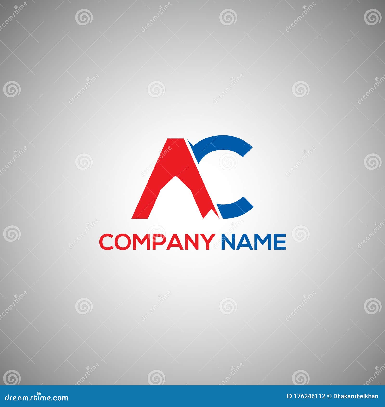 AC Letter Logo Design , AC FONT LOGO Stock Vector - Illustration of ...