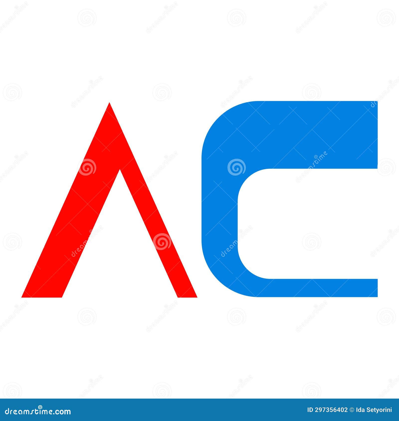 Ac letter logo stock illustration. Illustration of background - 297356402