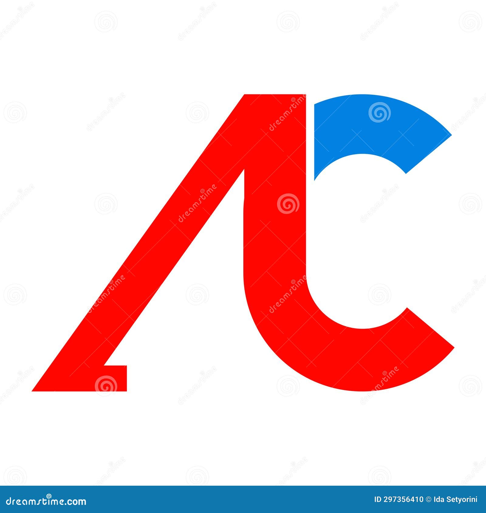Ac letter logo stock illustration. Illustration of isolated - 297356410