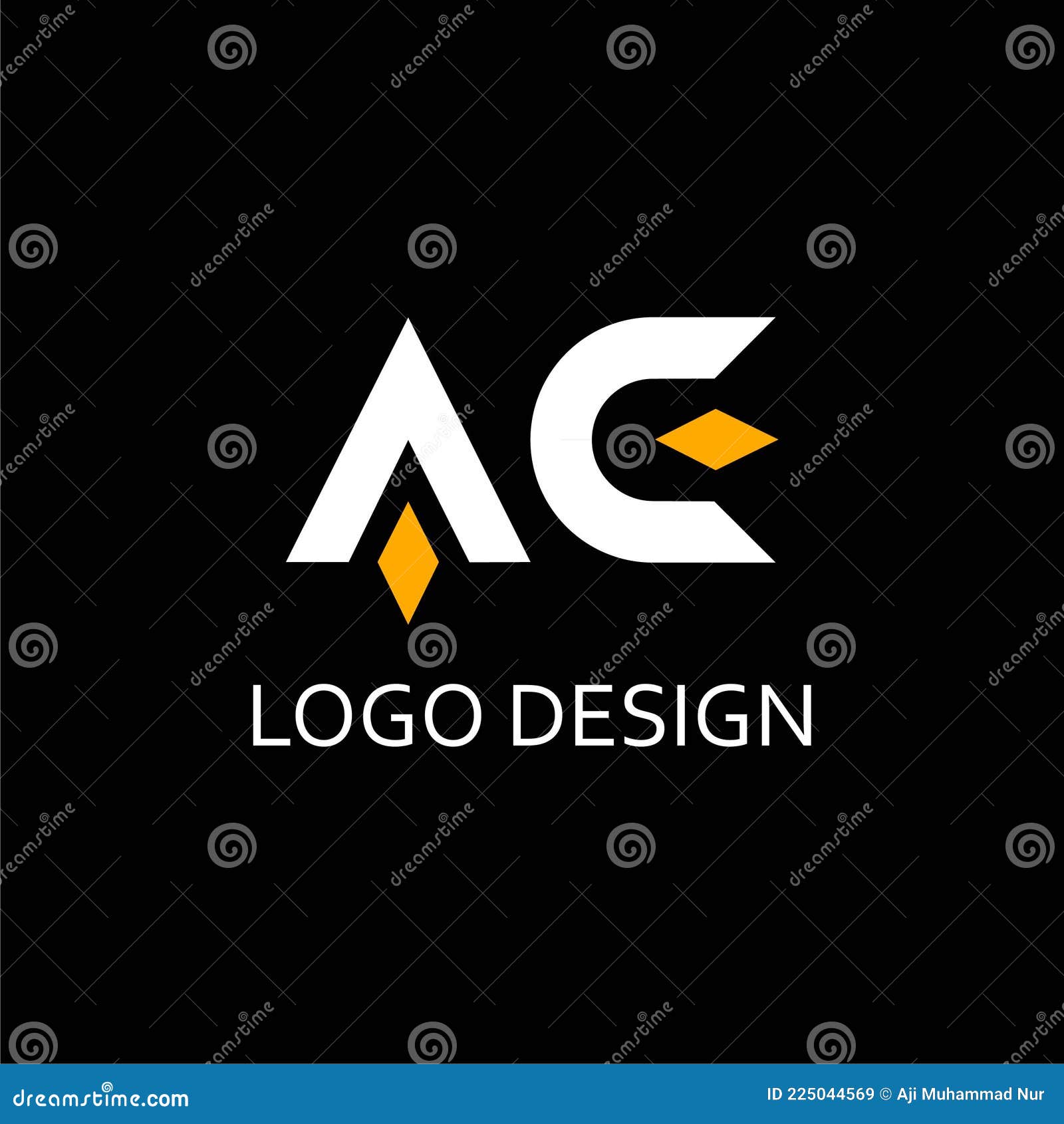 Ac Letter for Simple Logo Design Stock Vector - Illustration of ...