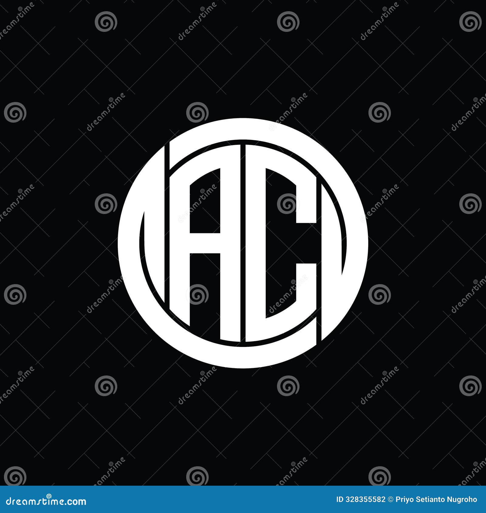 AC Logo Monogram Shield Inside Circle Shape Vector Images Design ...