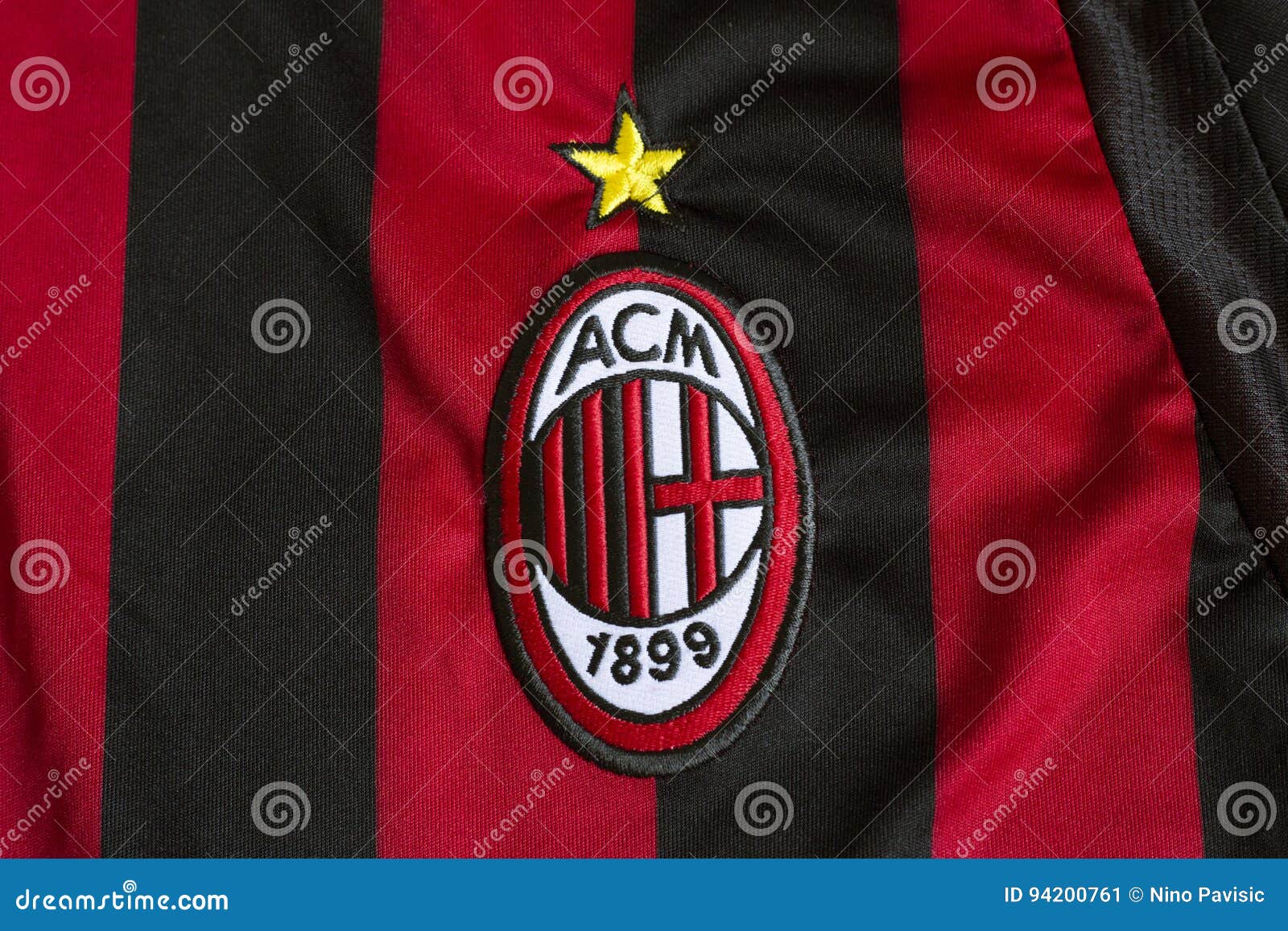 AC Milan emblem editorial photo. Image of milan, champion - 94200761