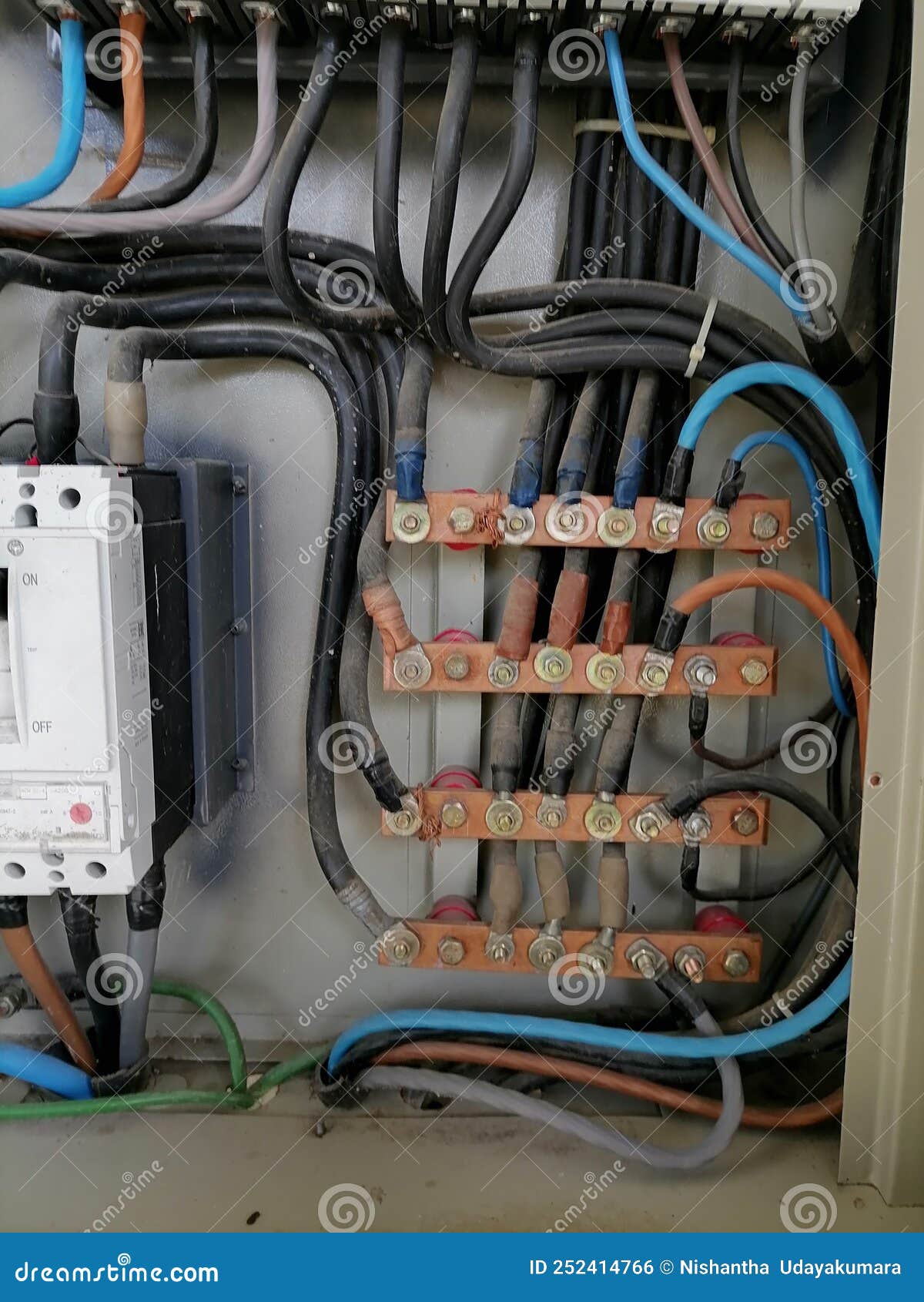 Repair Of Wiring In The Building. Electrical Wires, Wiring, Socket On A ...