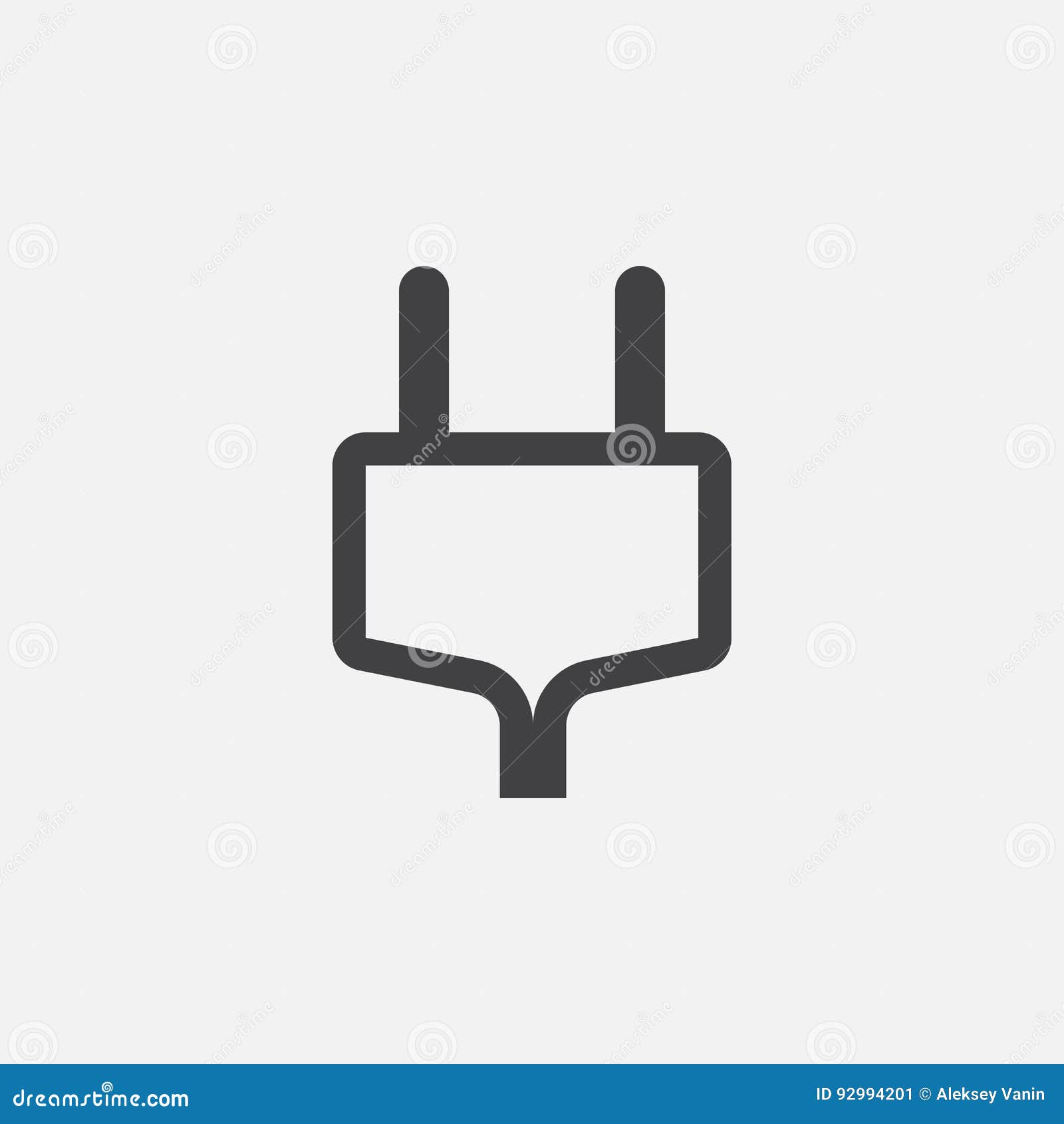 Ac Plug Icon, Vector Logo Illustration, Pictogram Isolated on White ...