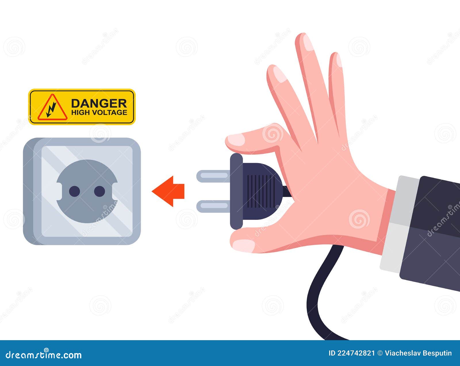 Notice Unplug When Not In Use Symbol Sign, Vector Illustration ...