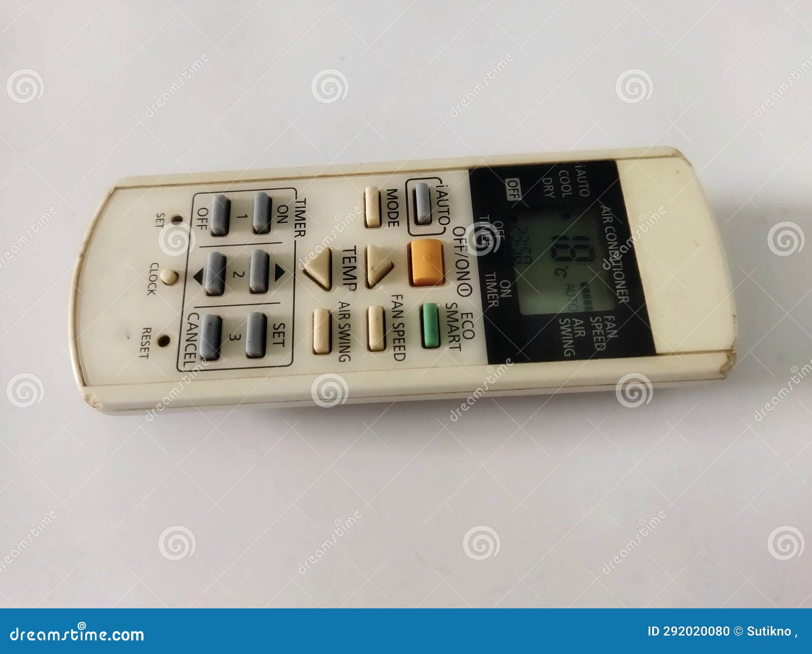 Ac Remote on White Background Stock Photo - Image of electronics ...