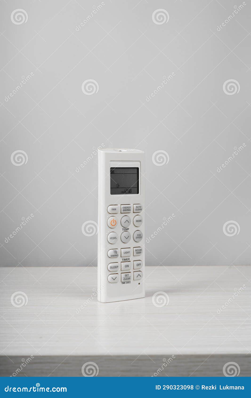 AC Remote on White Wood Texture and White Background Stock Photo ...