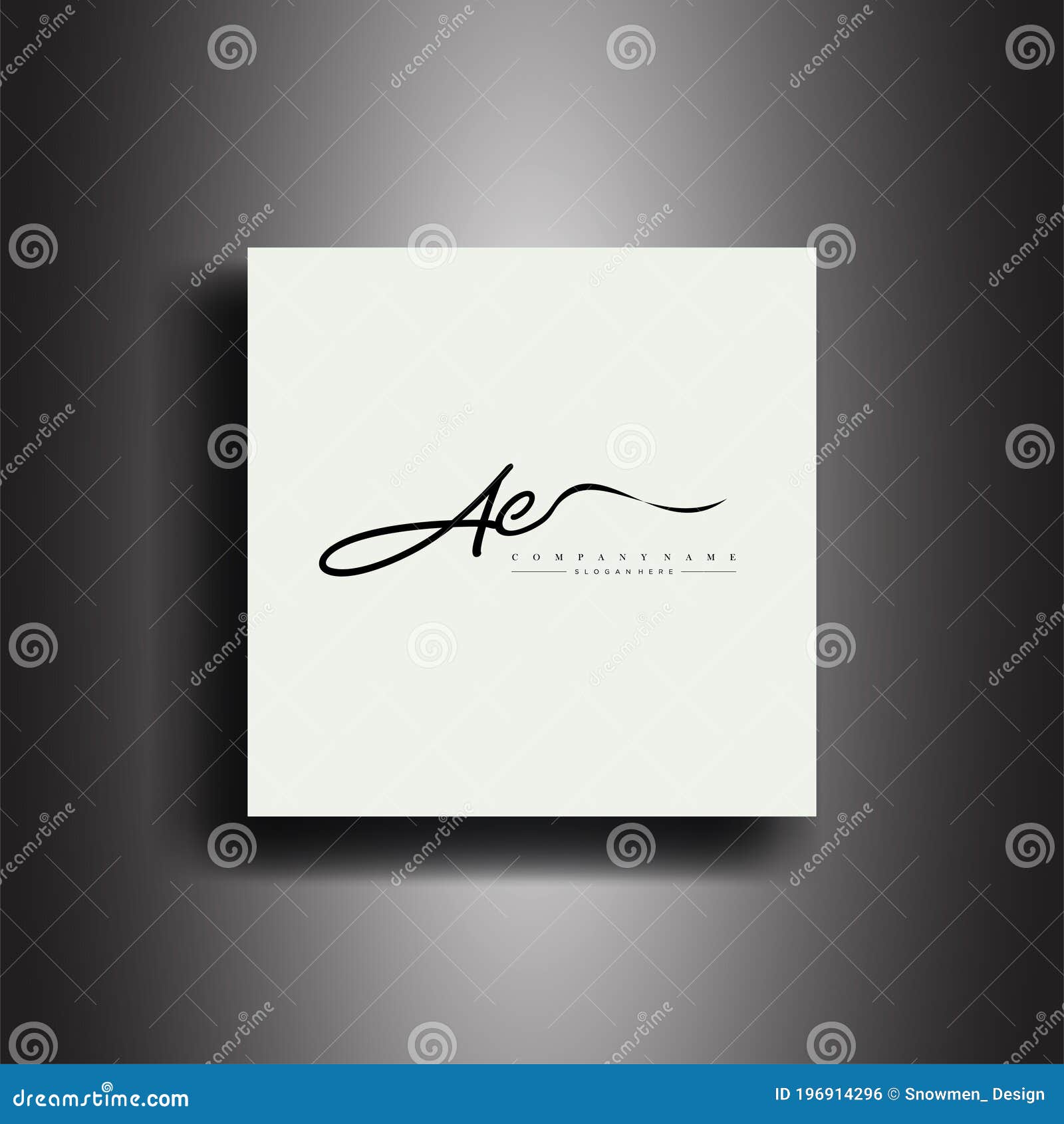 AC Signature Style Monogram.Calligraphic Lettering Icon and Handwriting ...