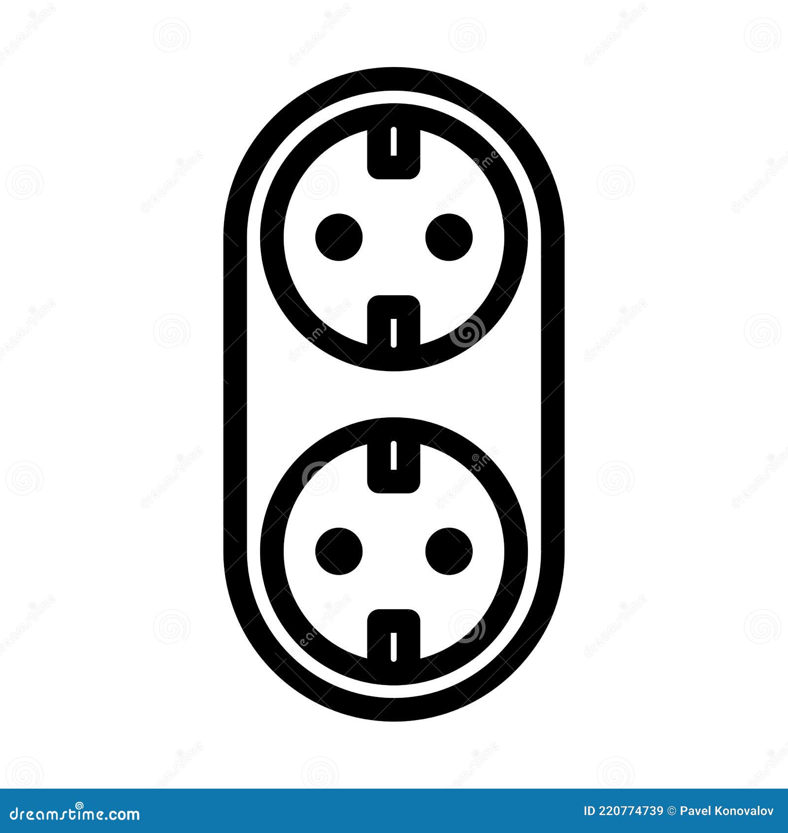 AC Splitter Icon stock vector. Illustration of connector - 220774739