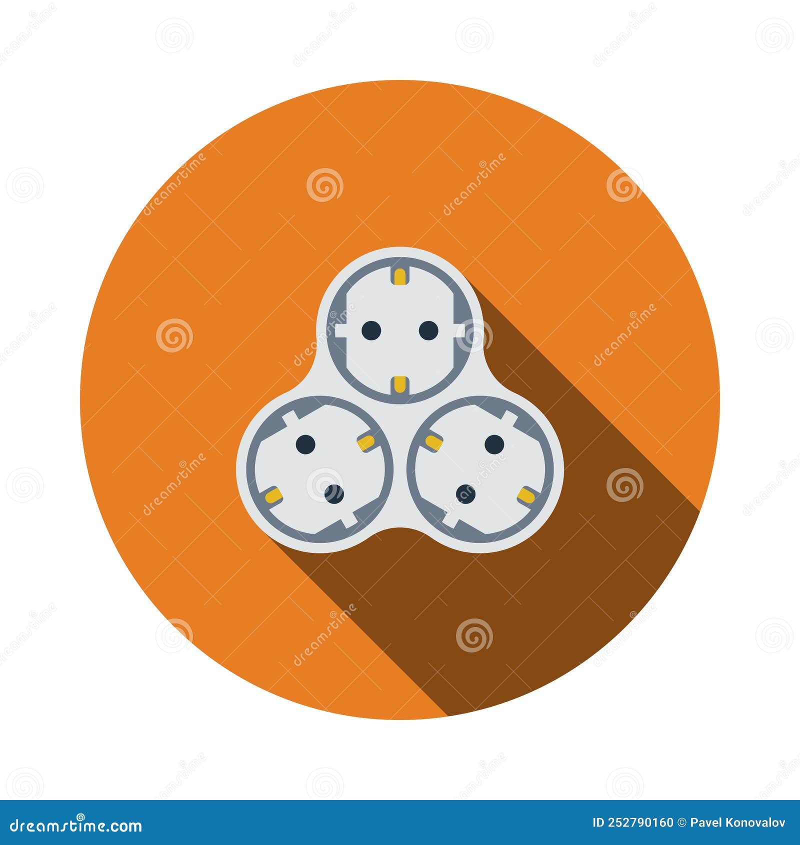 AC Splitter Icon stock vector. Illustration of electronic - 252790160