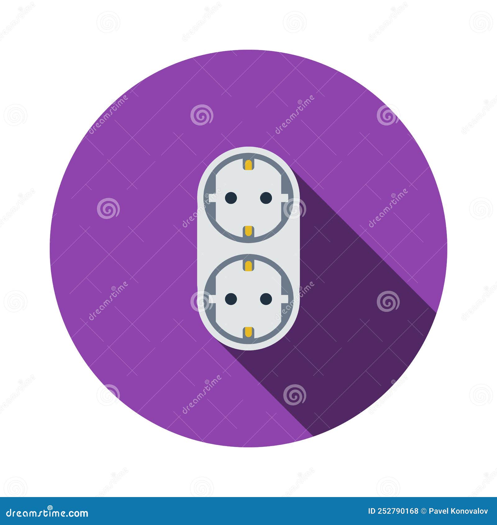 AC Splitter Icon stock vector. Illustration of flat - 252790168