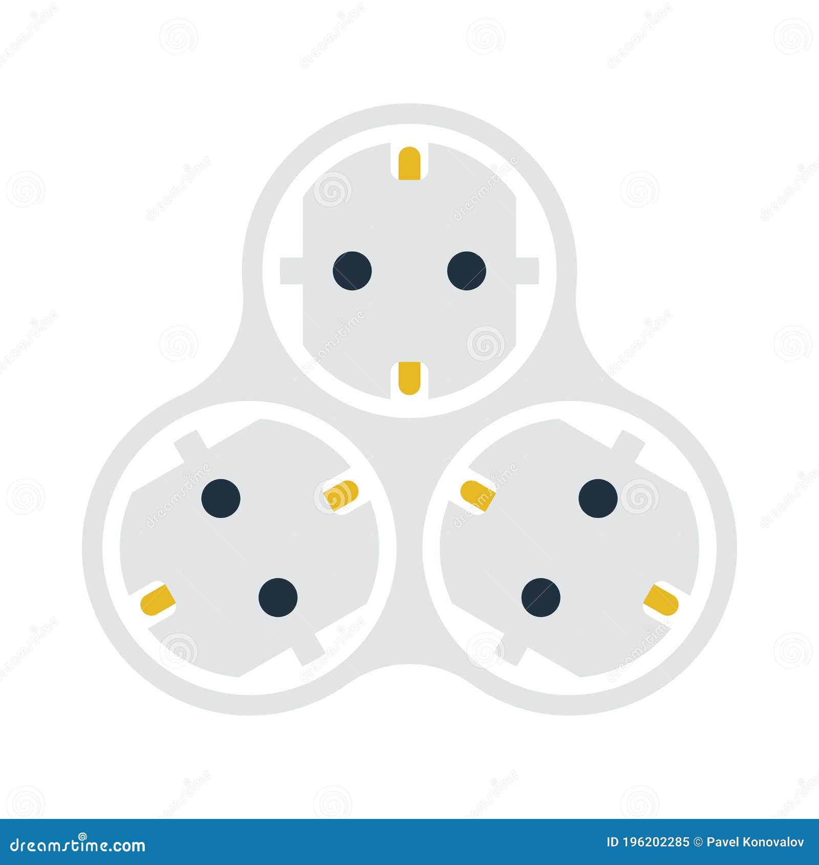 AC Splitter Icon Cartoon Vector | CartoonDealer.com #196202285