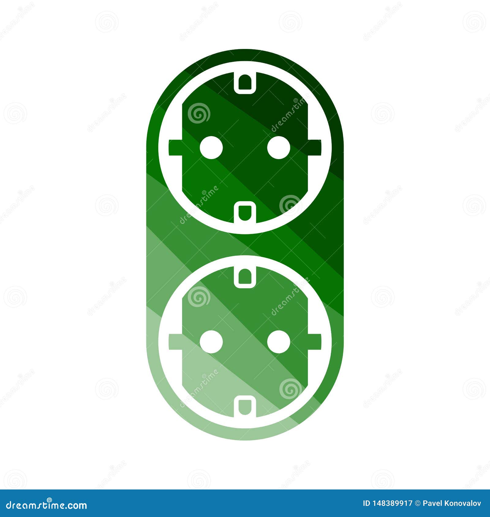 AC Splitter Icon Cartoon Vector | CartoonDealer.com #196202289