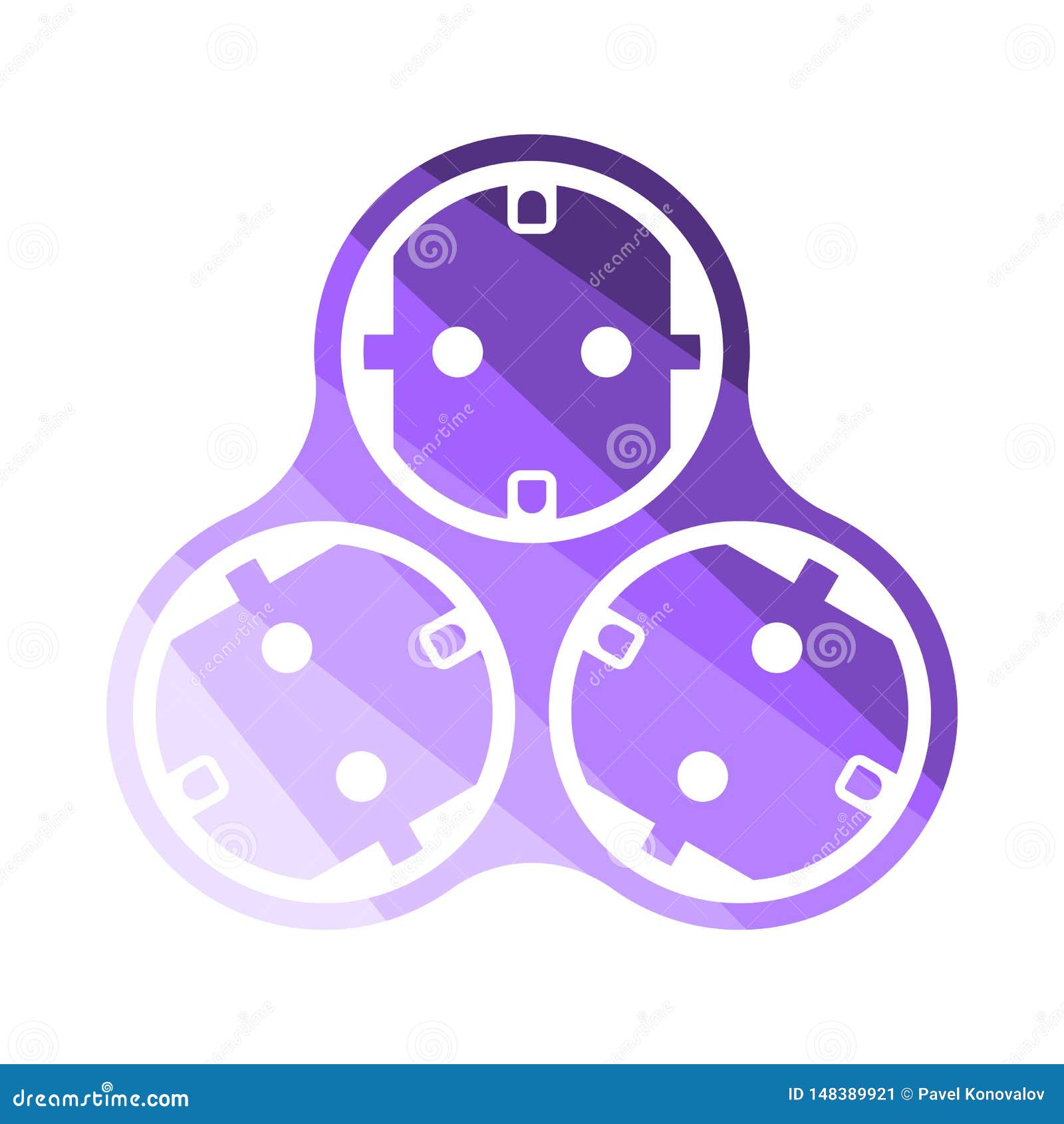 AC Splitter Icon Cartoon Vector | CartoonDealer.com #196202289