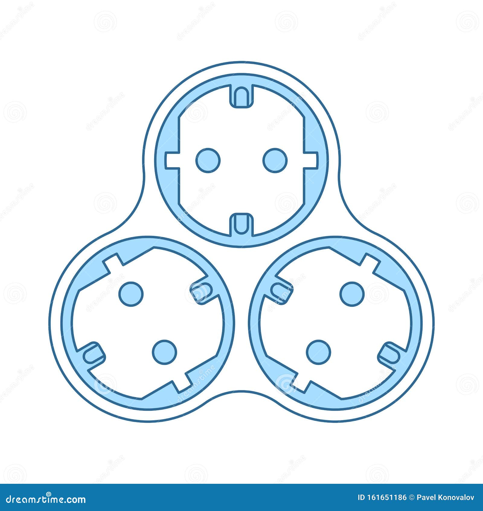 AC Splitter Icon Cartoon Vector | CartoonDealer.com #196202285