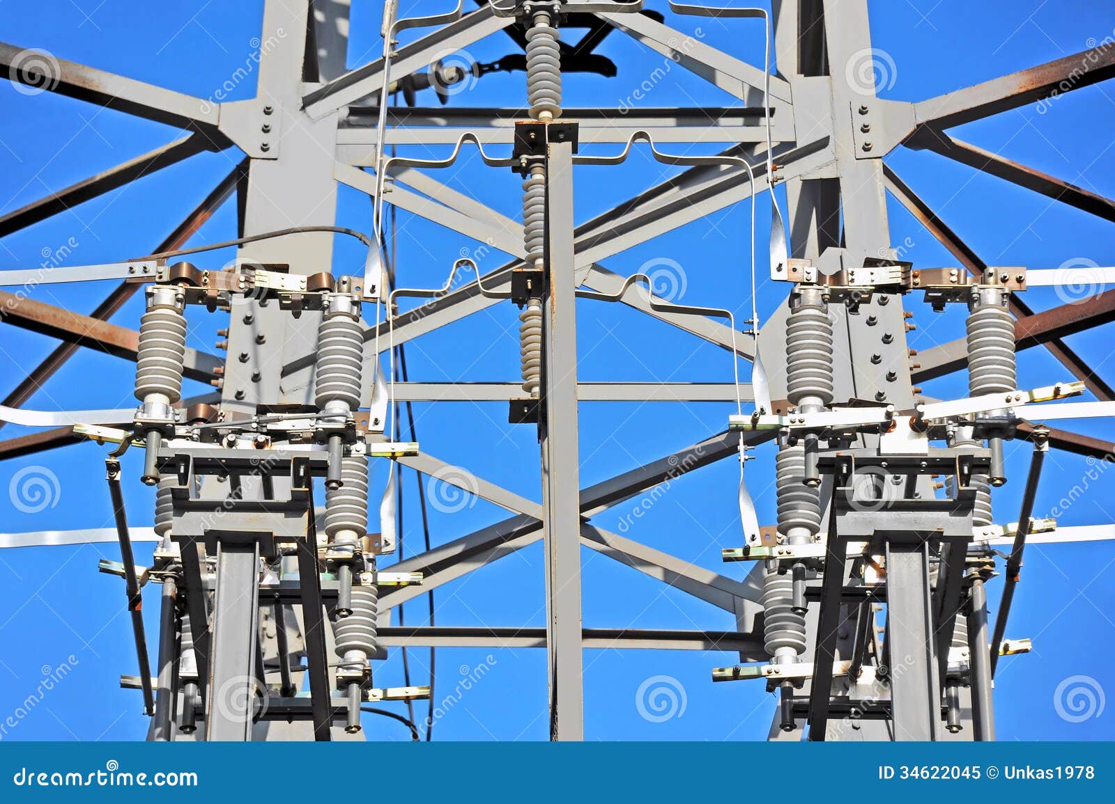 AC substation high voltage stock image. Image of line - 34622045