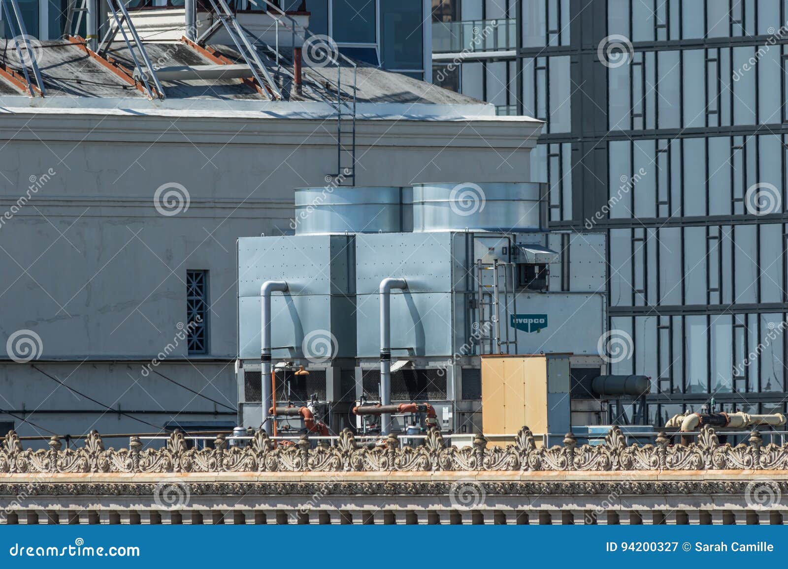 AC Units on Top of Building Editorial Photography - Image of ...