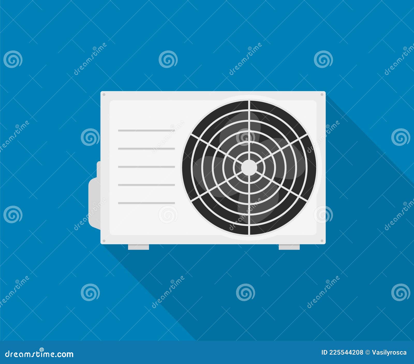 AC Vector Icon. Air Conditioner Split Temperature Wall Logo Cooling ...