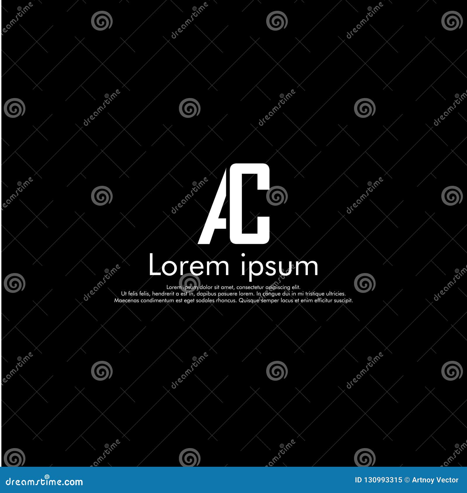AC Vector Initial Abstract Logo Stock Illustration - Illustration of ...