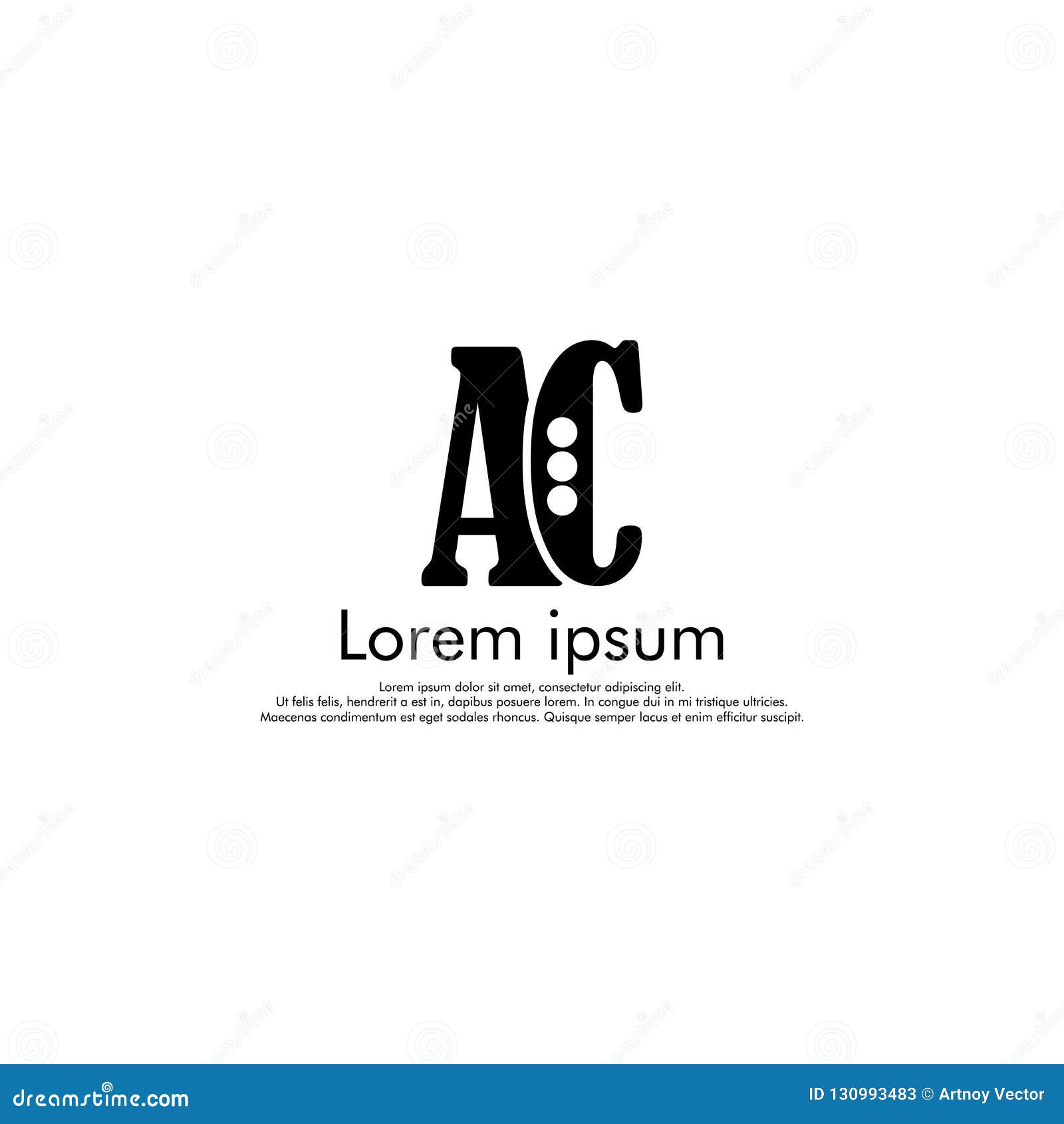 AC Vector Initial Abstract Logo Stock Image - Image of abstract ...