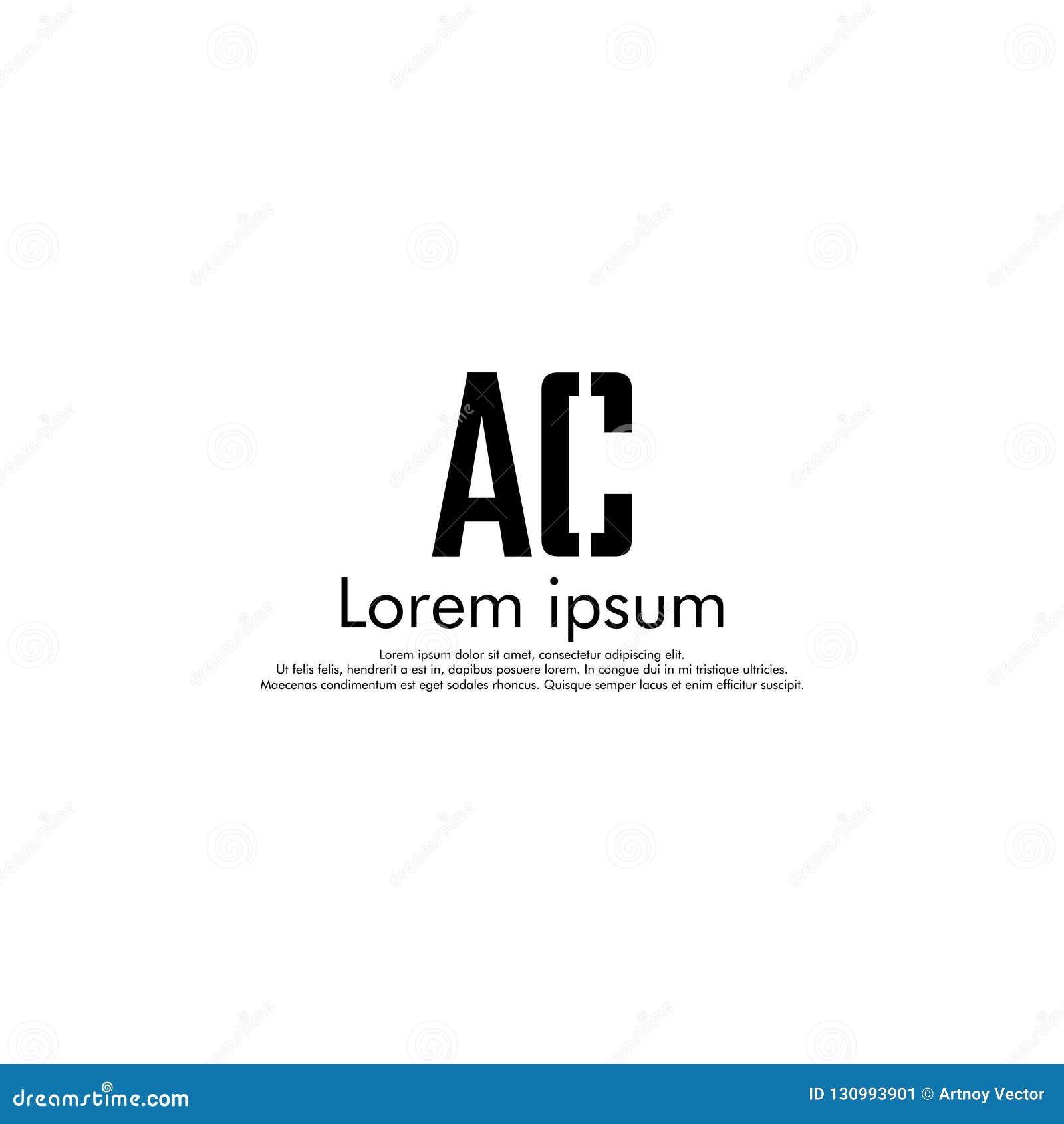 AC Vector Initial Abstract Logo Stock Illustration - Illustration of ...