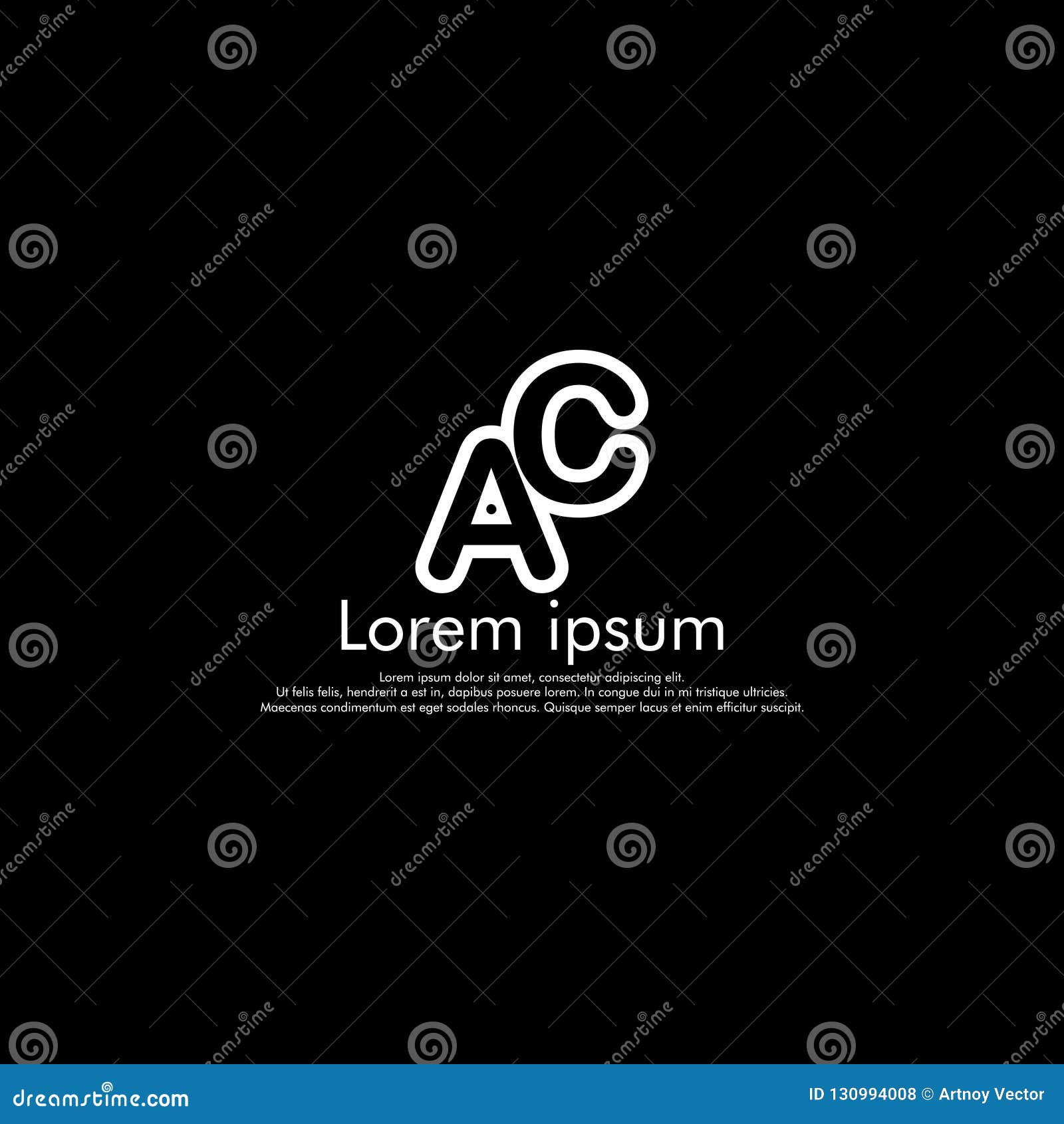 AC Vector Initial Abstract Logo Stock Illustration - Illustration of ...