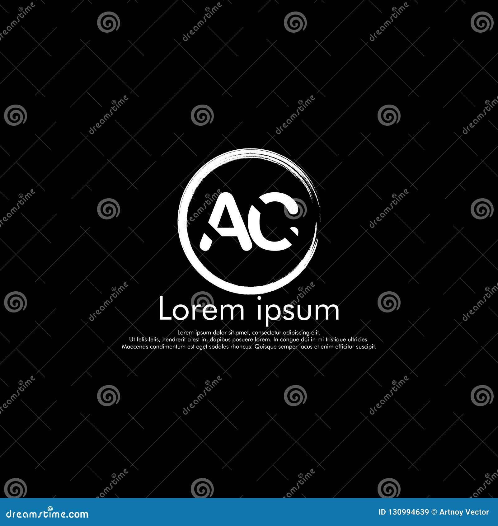 AC Vector Initial Abstract Logo Stock Illustration - Illustration of ...