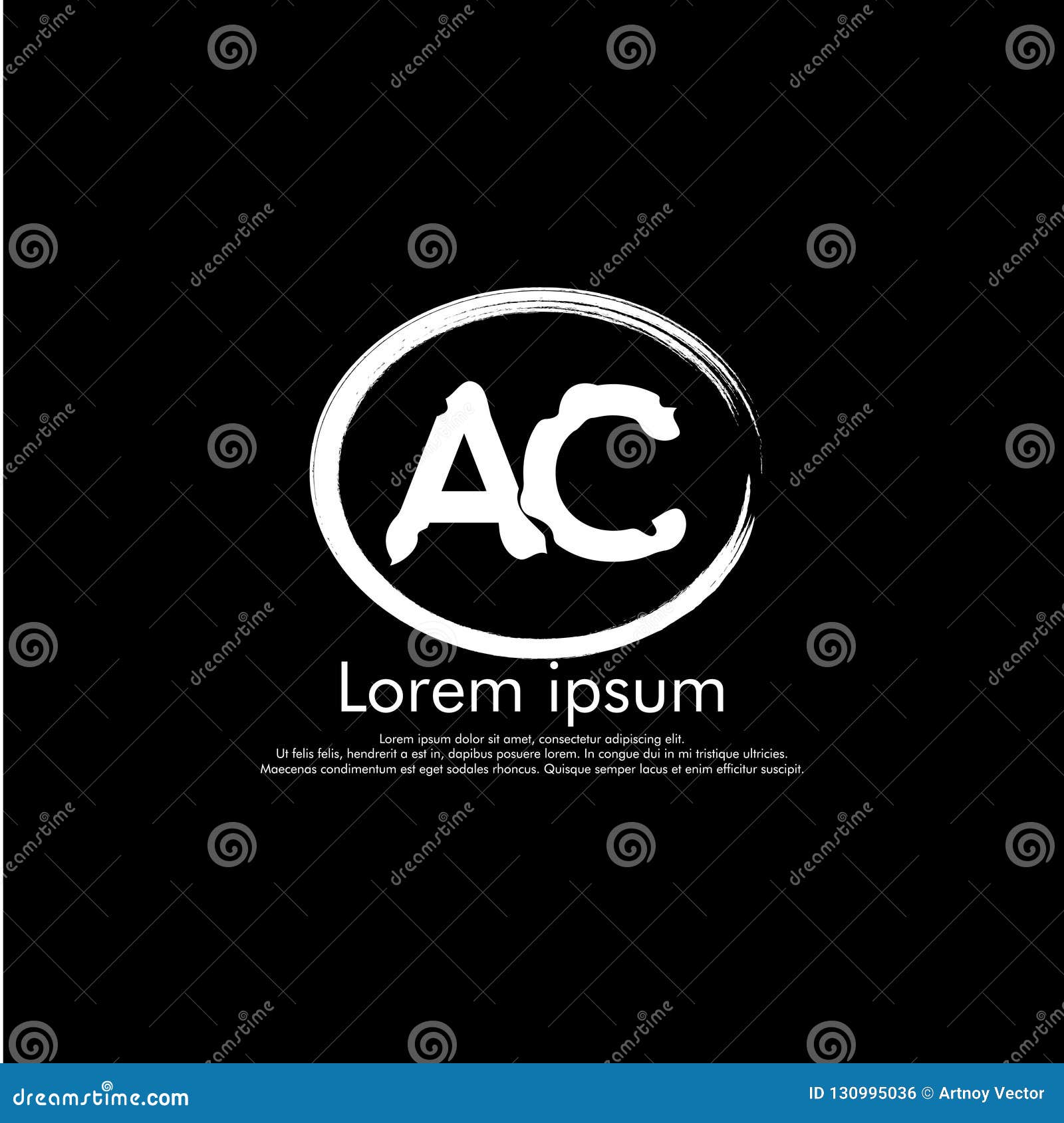 AC Vector Initial Abstract Logo Stock Illustration - Illustration of ...