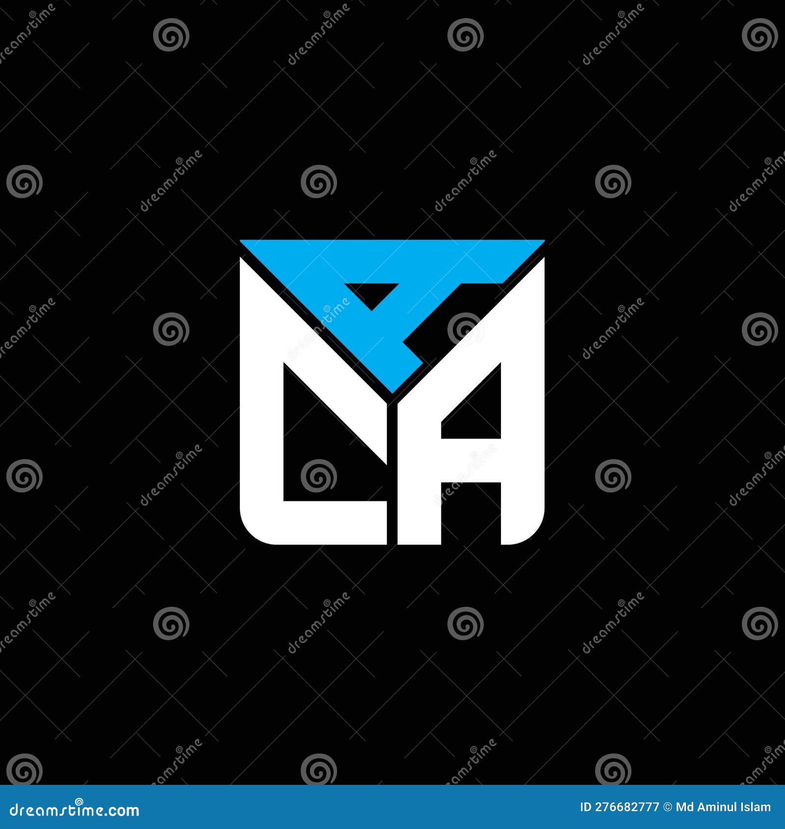 ACA Letter Logo Creative Design with Vector Graphic, Stock Vector ...