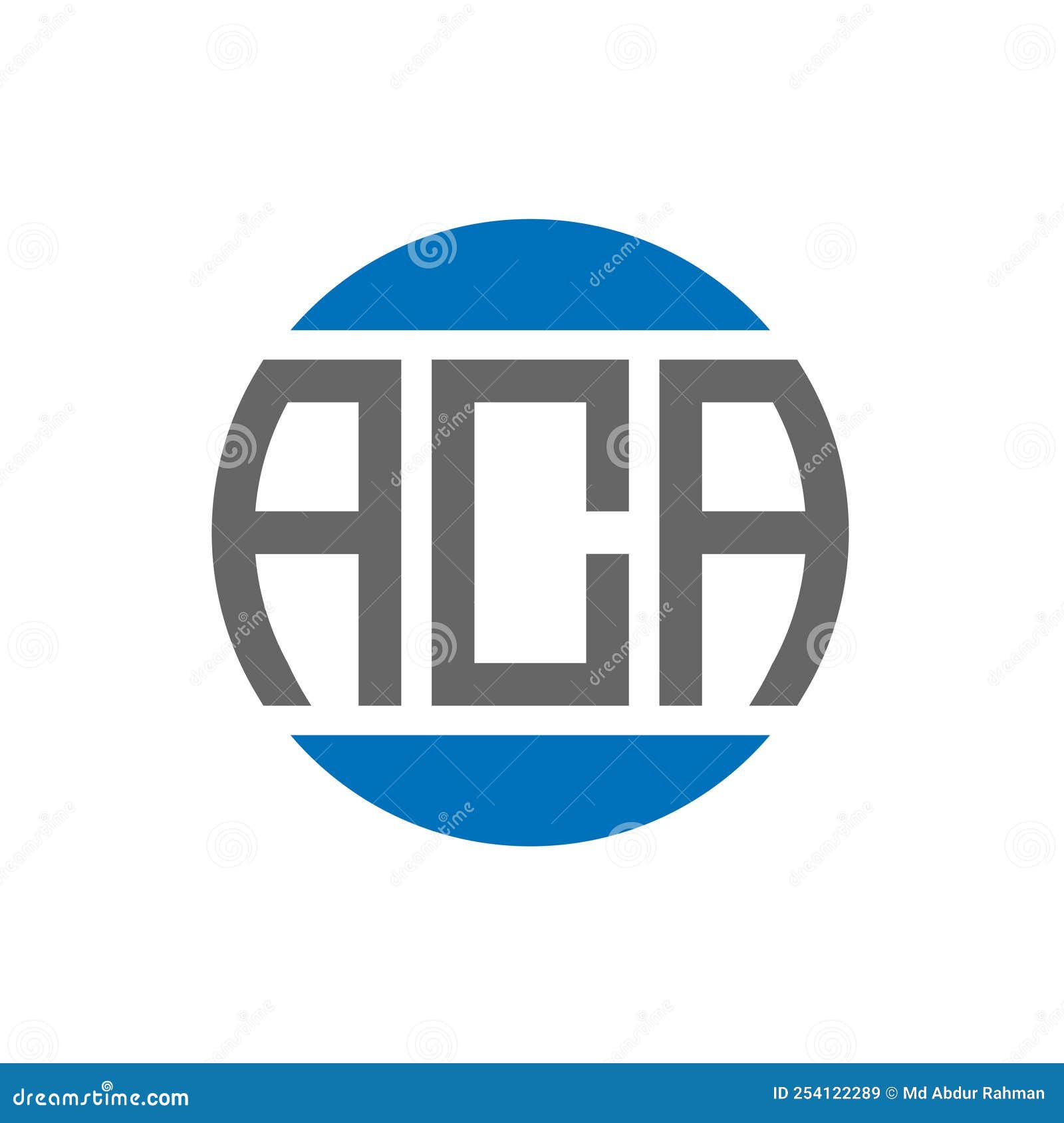 ACA Letter Logo Design on White Background. ACA Creative Initials ...