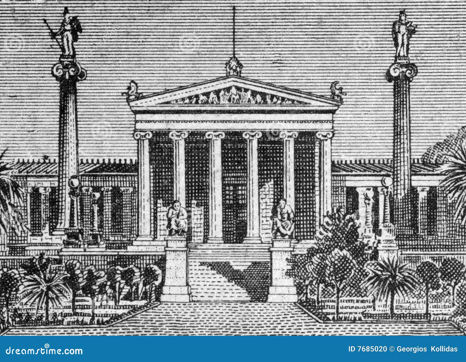 Academia De Atenas Foto de archivo - Imagen: 7685020