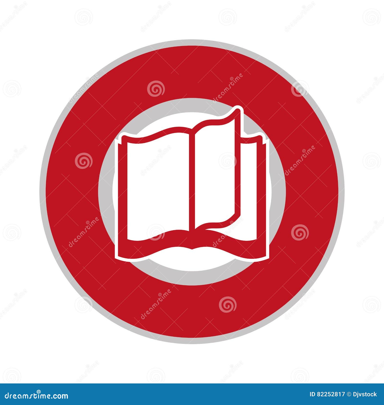 Academic book icon stock vector. Illustration of symbol - 82252817