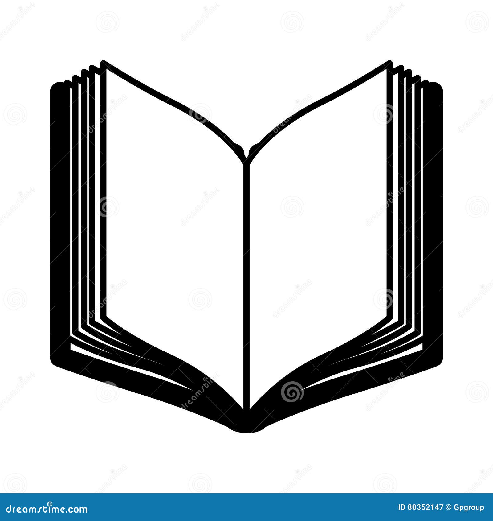 Academic book icon stock vector. Illustration of page - 80352147