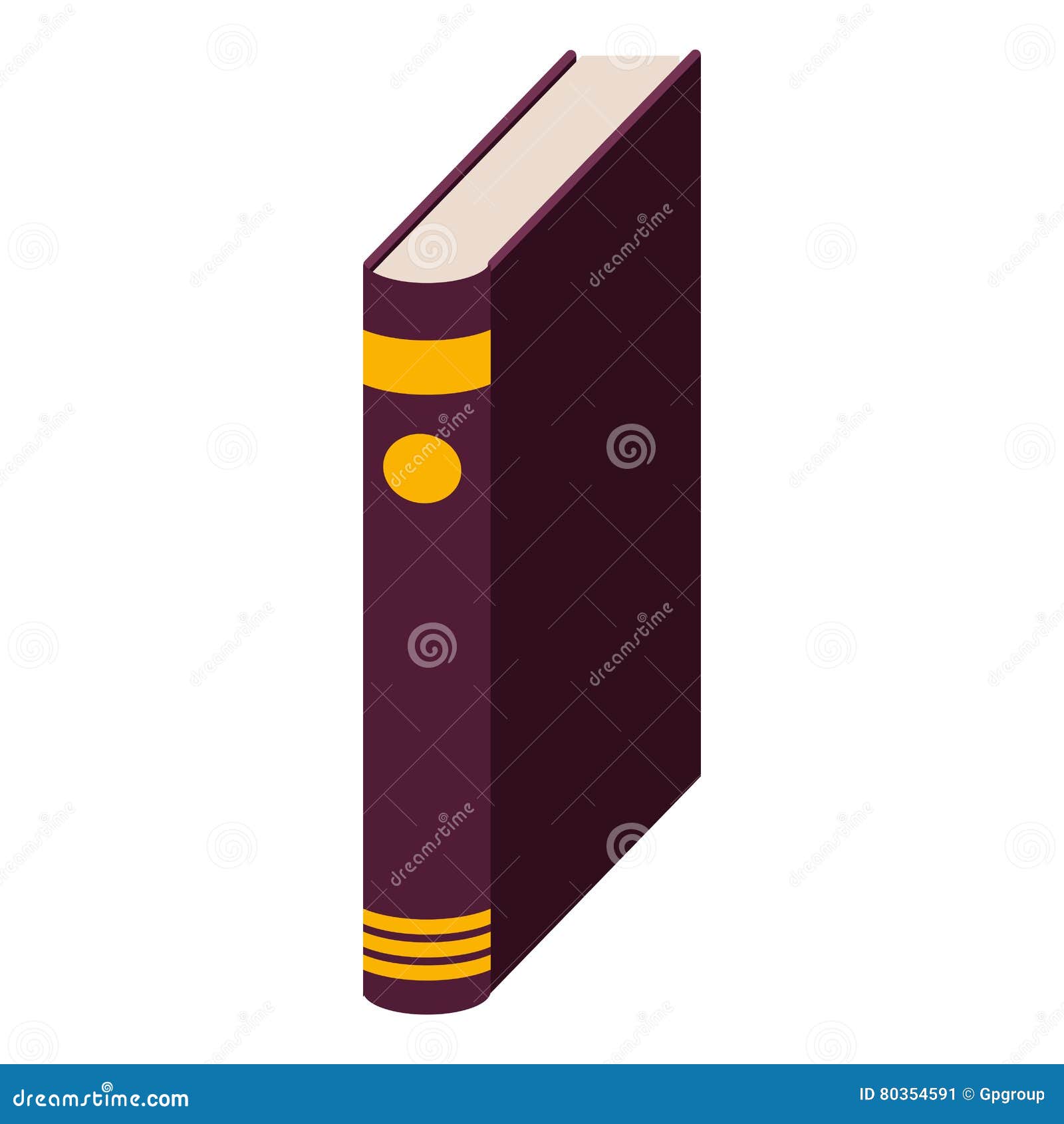 Academic book icon stock vector. Illustration of encyclopedia - 80354591