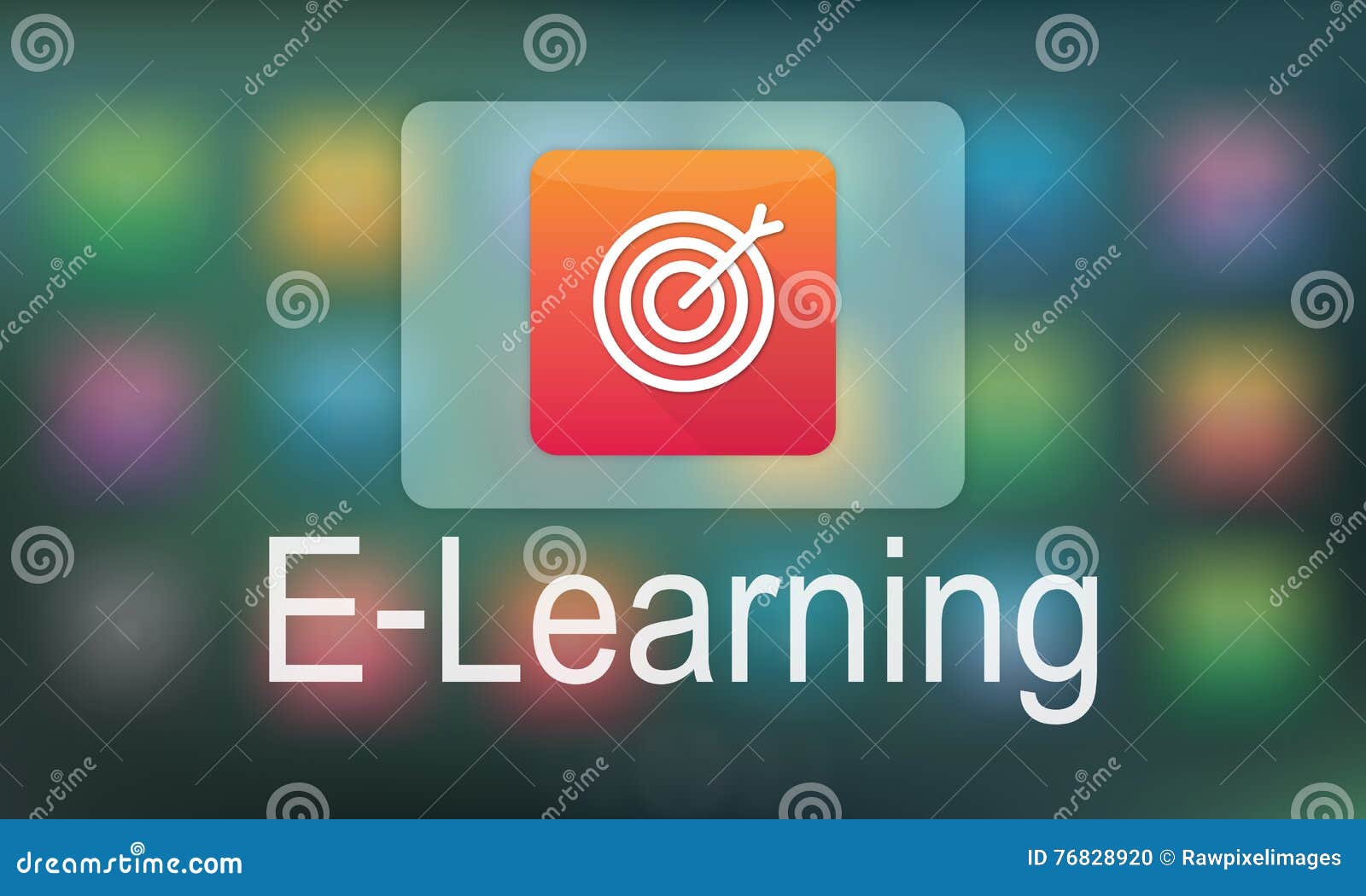 Academic E-Learning Education Online Application Concept Stock ...