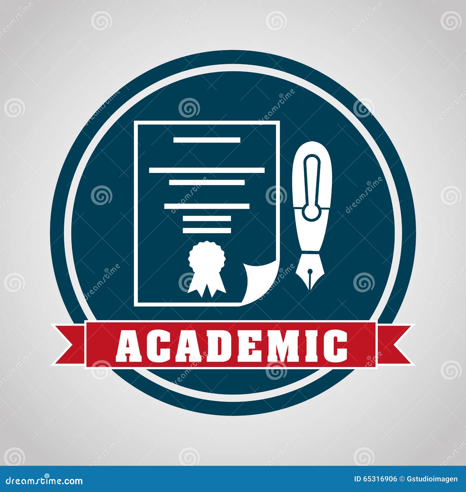 Academic education design stock illustration. Illustration of ...