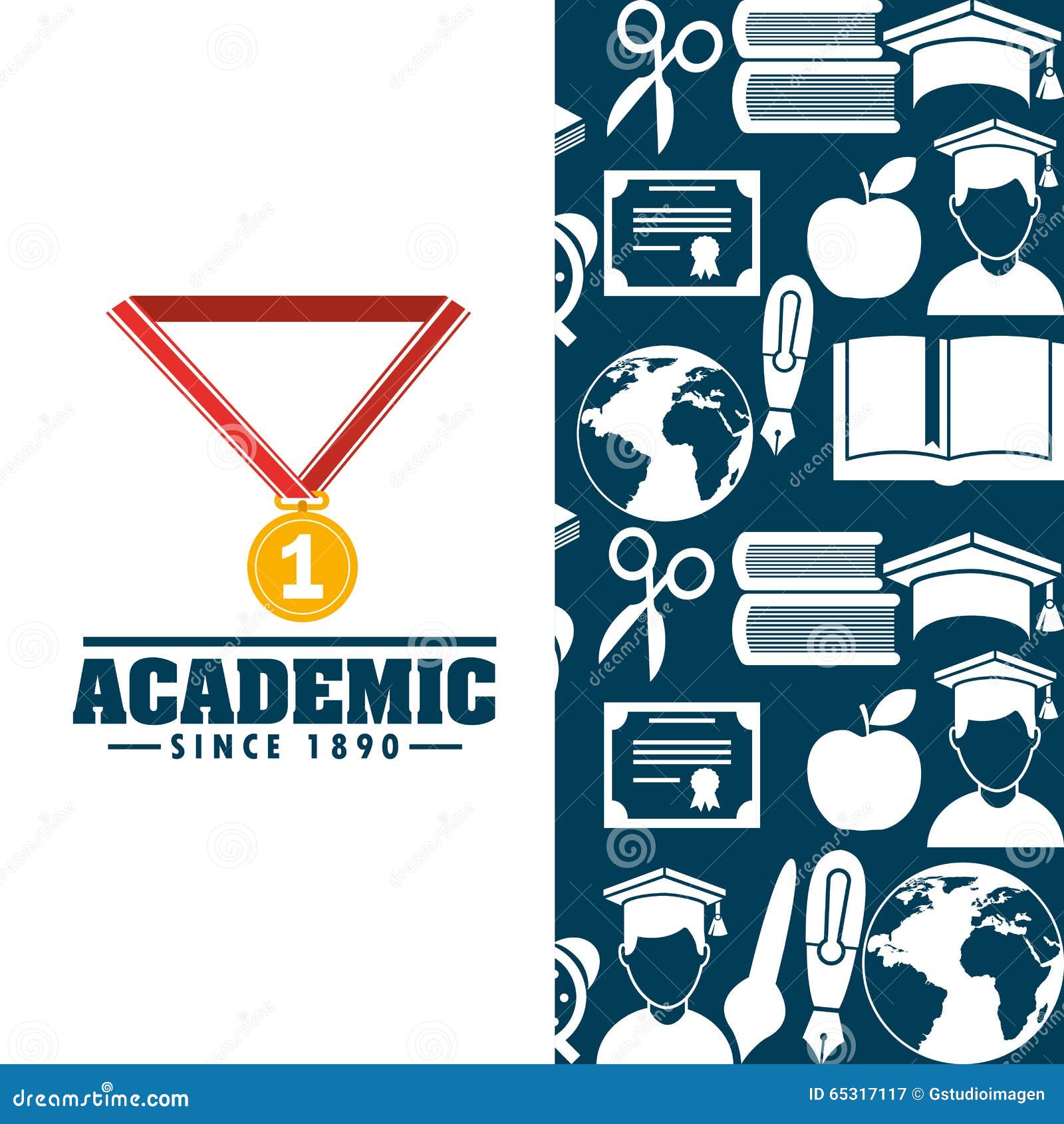 Academic education design stock illustration. Illustration of ...