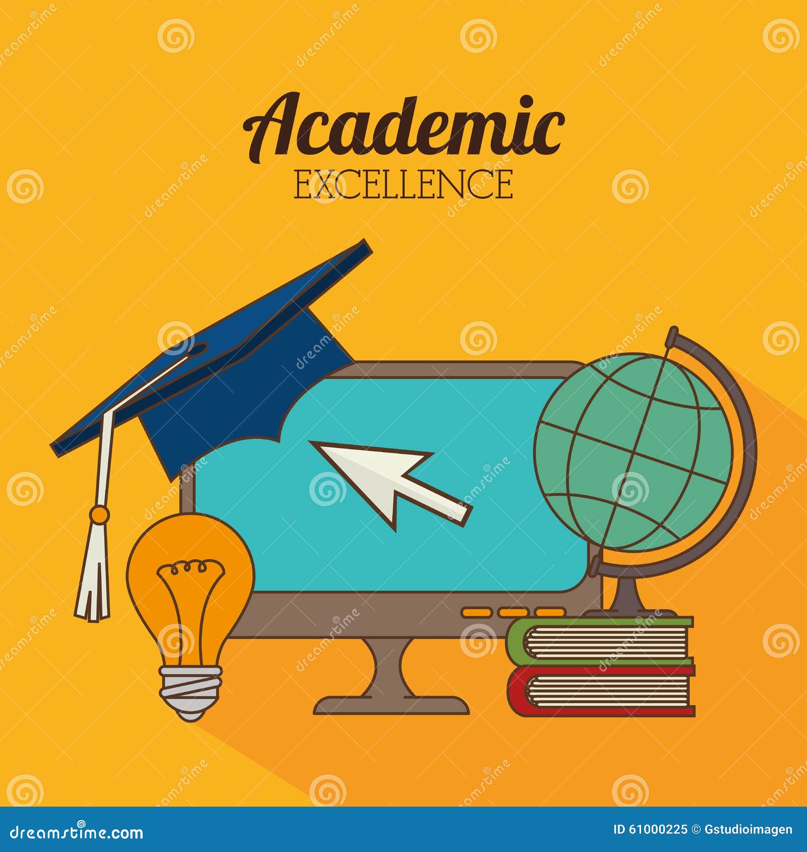 Academic education design. stock vector. Illustration of element - 61000225